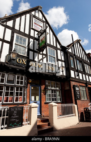 Ox Row Inn sitting on Butcher's Row Salisbury old style architecture ...