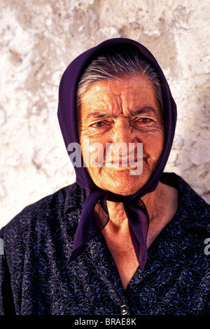 Olympics 2004 Athens Greece Woman Tourist along White Church of Oia in ...