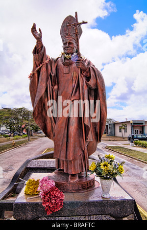 Guam USA Territory statue of Pope John Paul visit in 1981 for Catholics ...