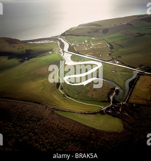 Aerial view of Cuckmere river East Sussex, England Stock Photo - Alamy