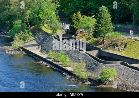 Pitlochry fish ladder with intermediate pools the salmon use for Stock ...