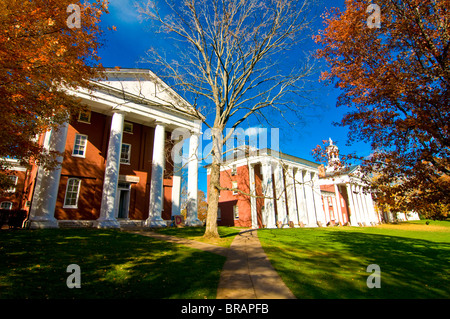 Colonial buildings, part of the Military College in Lexington, Virginia ...