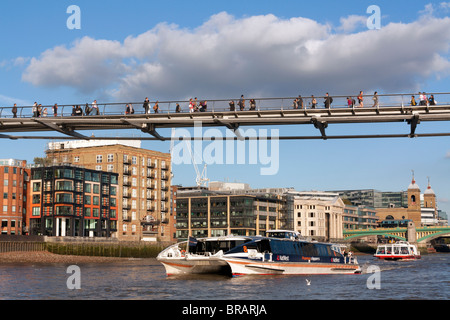 a thames clipper transport for london TFL ferry or barge carrying ...