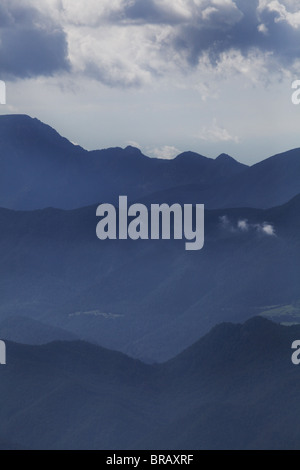 East Pyrenees and Serra Del Cadi Mountain Range viewed from Coll de ...