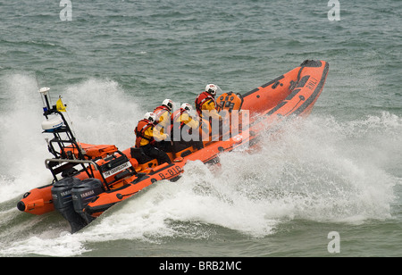 RNLI Atlantic 85 B Class Inshore Lifeboat With Crew Stock Photo ...