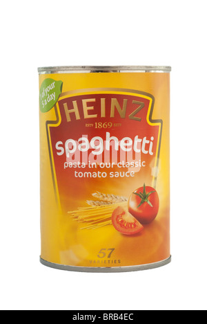 heinz tinned spaghetti, heinz canned spaghetti Stock Photo - Alamy