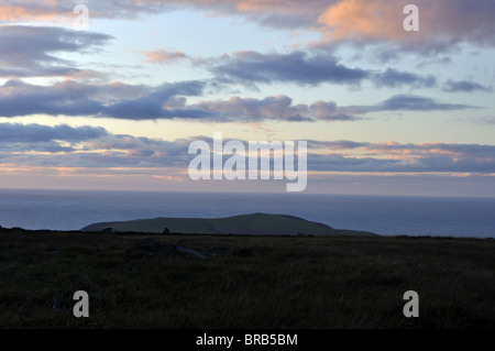 View of Dinas Head from Carningli common newport pembrokeshire wales ...