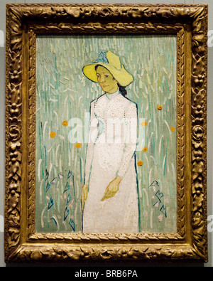 Girl in White, by Vincent van Gogh, 1890, Dutch Post-Impressionist ...