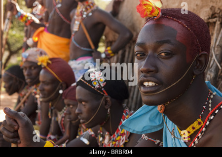 Samburu Tribesmen, Loisaba Wilderness Conservancy, Laikipia, Kenya ...