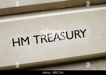 HM Treasury Government Department Sign, Horseguards Road, London ...