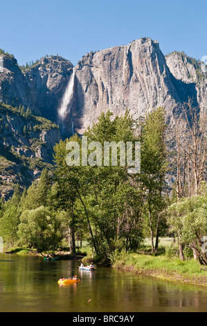 Typical scenery with Merced River, USA, California, Yosemite National ...