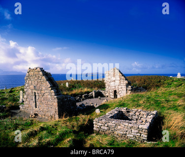 Mullet Peninsula, Co Mayo, Ireland, Ruins Of A Church Stock Photo - Alamy