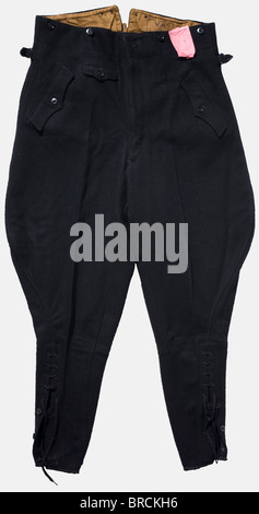 A pair of riding breeches and boots, for the black SS-Service uniform ...