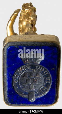 Reichsmarshal Carl Theodor Count Pappenheim (1771 - 1853), a gold seal ...