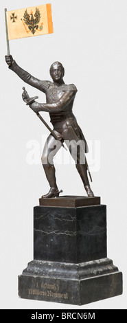 Bronze figure of the Prussian King Friedrich Wilhelm I by the sculptor ...