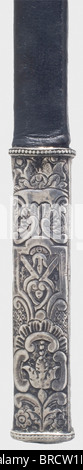 A Balkan-Turkish ceremonial axe, 18th century Iron axe head with a ...