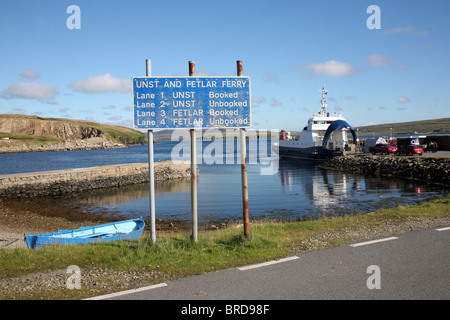 The Yell, Unst ferry at Gutcher, Shetland, Scotland, UK Stock Photo - Alamy