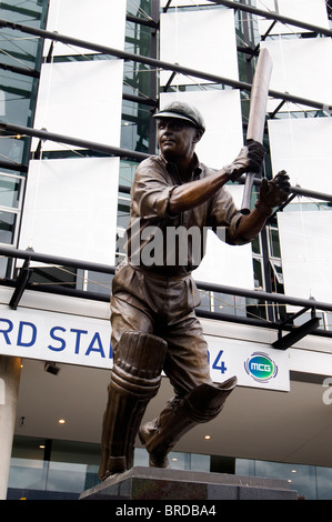 A statue of Australian batsman, Bill Ponsford at Melbourne Cricket Club ...
