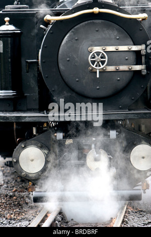 Steam tank Engines on the welsh Ffestiniog railway rural train service ...