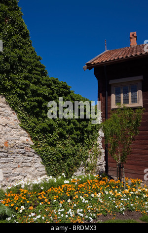 The walled Hanseatic town of Visby, Gotland, Sweden is on the UNESCO ...