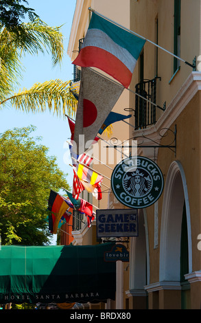 State Street (the Main Street), Santa Barbara, West Coast, California ...