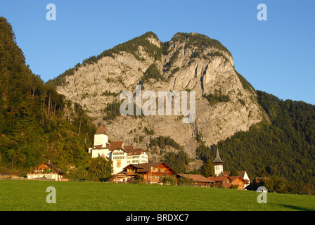 Castle and town Wimmis, Bernese Oberland, Switzerland Stock Photo - Alamy