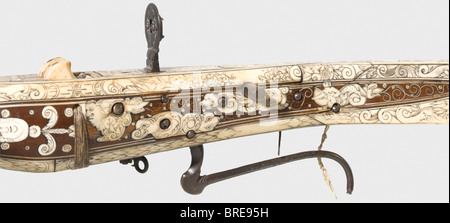 A German hunting crossbow with bone inlays and engraving, circa 1600 ...