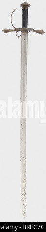A Styrian sabre, circa 1580 Heavy, slightly curved blade with two ...