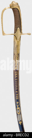 A sabre for mounted staff officers, of the French Light Infantry Foot ...