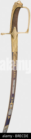 A sabre for mounted staff officers, of the French Light Infantry Foot ...