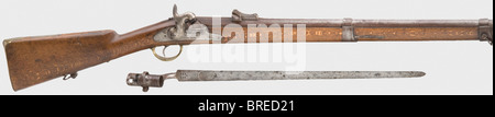 An infantry rifle M 1848, serial number 1859-229. Matching numbers. Two ...