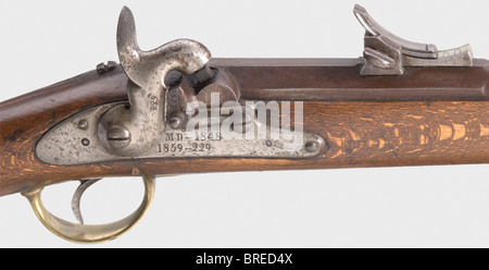 Bayonet breech-loading rifle, Snider system Het geweer is uitgerust met ...