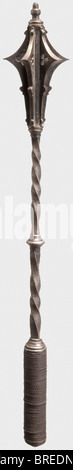 A German Late Gothic mace, circa 1500 Hexagonal copper-soldered ...