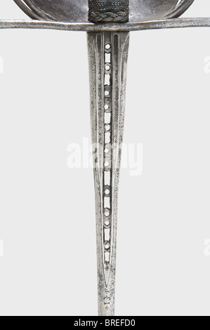 A left-hand dagger, Italy or Spain, circa 1660/70 Slender, ridged ...