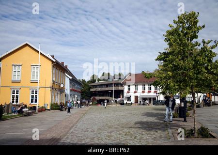 Town square Drøbak ( Drobak) Norway Stock Photo - Alamy