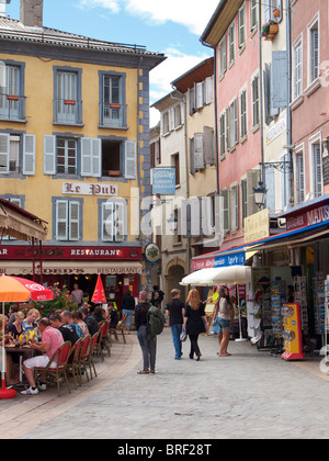 The city of Gap in the Hautes Alpes with surrounding mountains and ...
