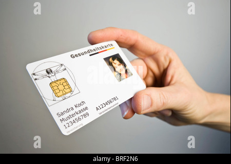 German electronic health insurance card on a keyboard Stock Photo - Alamy