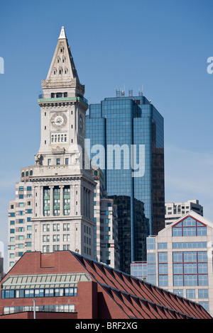 Boston USA Customs House Boston s first skyscraper built 1847 Stock ...