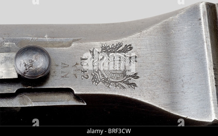 Armes à feu, PM Steyr-Solothurn, MP 34, calibre 9mm, no. 929. Souvent ...