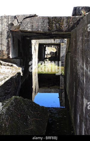 The Blockhaus at Eperlecques, a giant concrete bunker, is the V2 launch ...