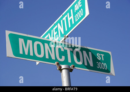 Moncton City Sign - Canada Stock Photo - Alamy