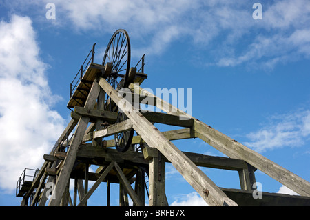 Coal mining headstocks Stock Photo - Alamy