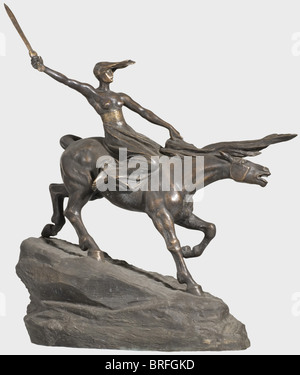 Valkyrie statue 1908 in Copenhagen, Denmark; by Stephan Abel Sinding ...