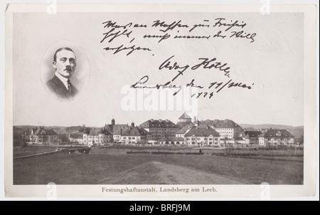 Adolf Hitler - a very early ink autograph, on a portait photograph ...