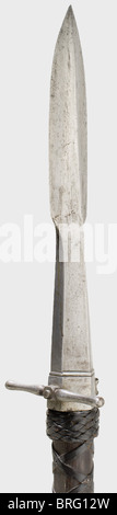 A German bear spear, 17th/18th century. Broad blade with a heavy Stock ...