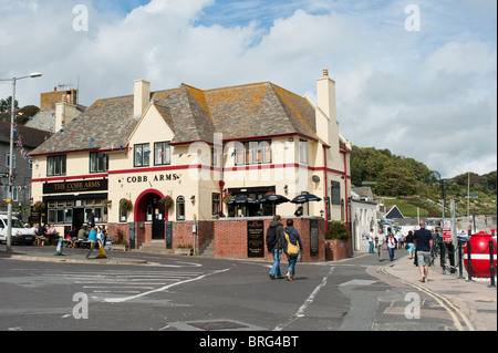 The Cobb Arms public house in the coastal town of Lyme Regis in Dorset ...