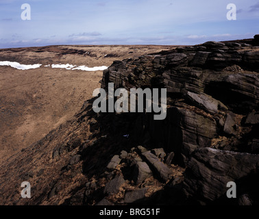 Great Dove Stone Rocks and Ashway Rocks winter above Dove Stone ...