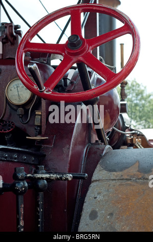 traction engine steering wheel Stock Photo - Alamy