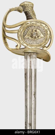 A cavalry broadsword for an officer,on Napoleon III's Personal Staff or ...