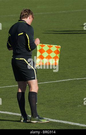 Side referee making note during the football match Stock Photo - Alamy